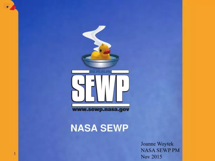 PPT - NASA SEWP PowerPoint Presentation, free download - ID:6874031
