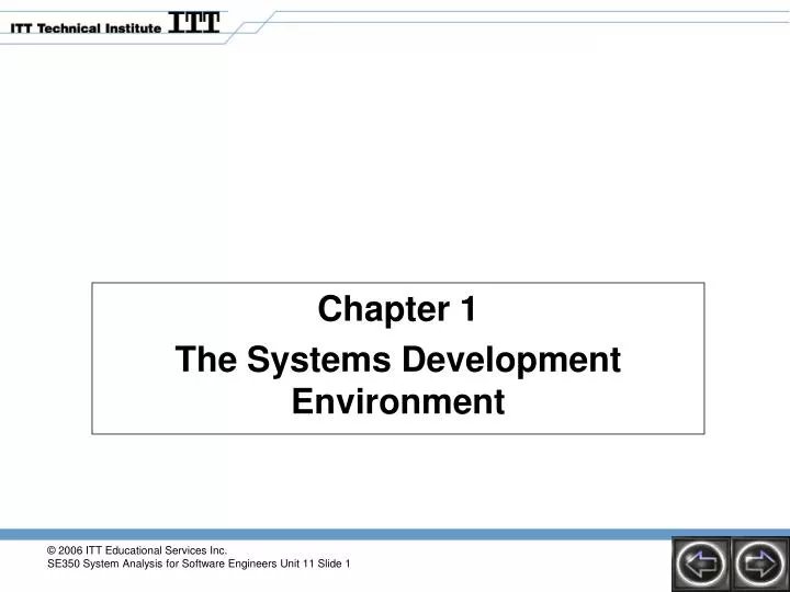 PPT - Chapter 1 The Systems Development Environment PowerPoint Presentation - ID:6874145