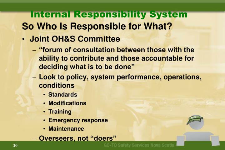 PPT - The Internal Responsibility System PowerPoint Presentation - ID ...