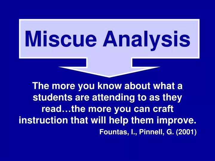 PPT - Miscue Analysis PowerPoint Presentation, free download - ID:6874793