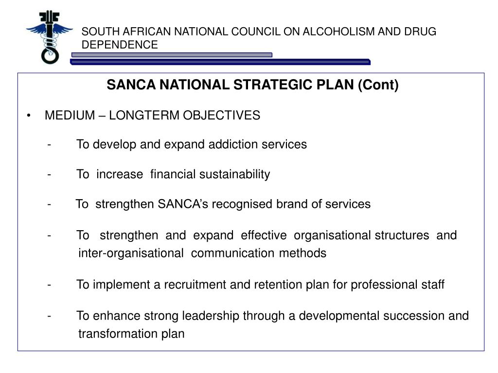 PPT - SOUTH AFRICAN NATIONAL COUNCIL ON ALCOHOLISM AND DRUG DEPENDENCE ...