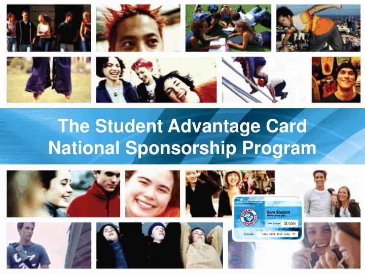 PPT - The Student Advantage Card National Sponsorship Program ...