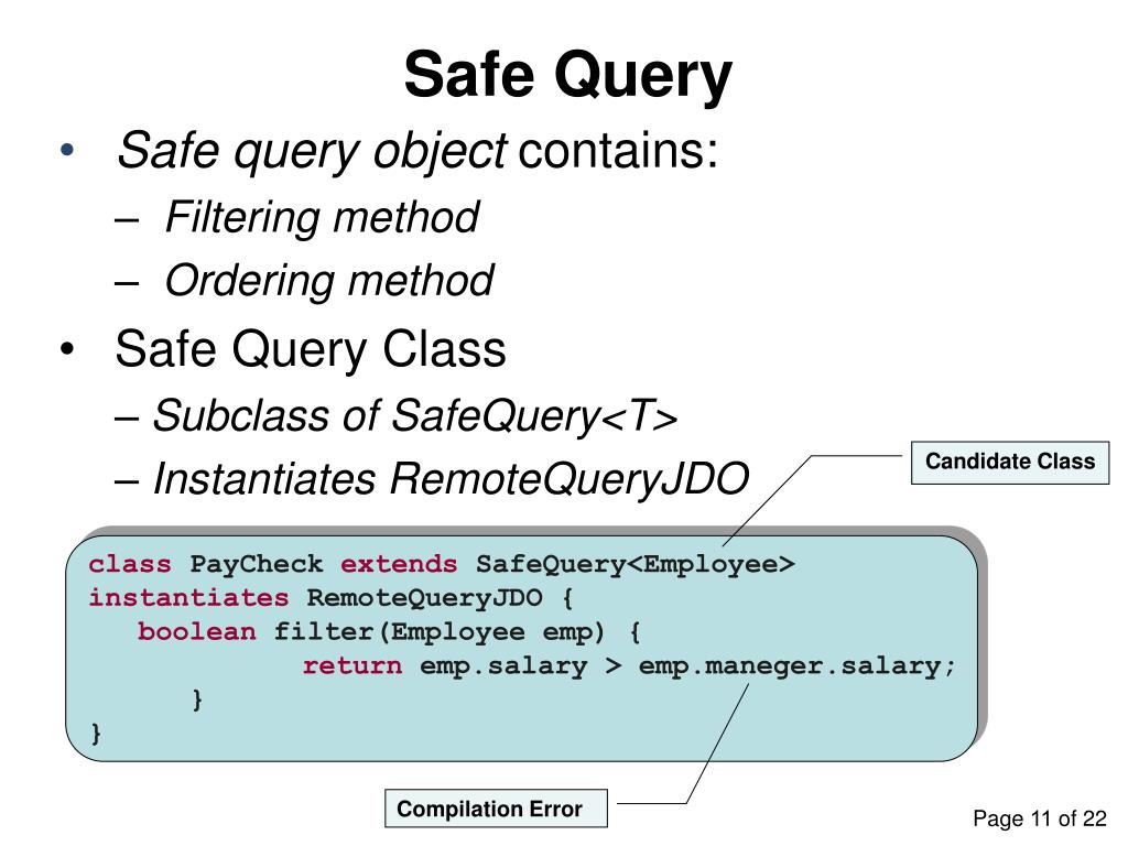 Ppt Safe Query Objects Statically Typed Objects As Remotely Executable Queries Powerpoint 0579