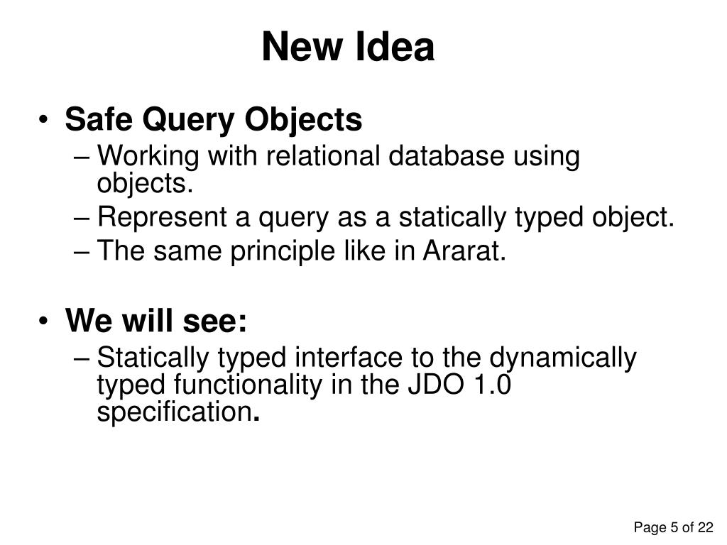Ppt Safe Query Objects Statically Typed Objects As Remotely Executable Queries Powerpoint 0522