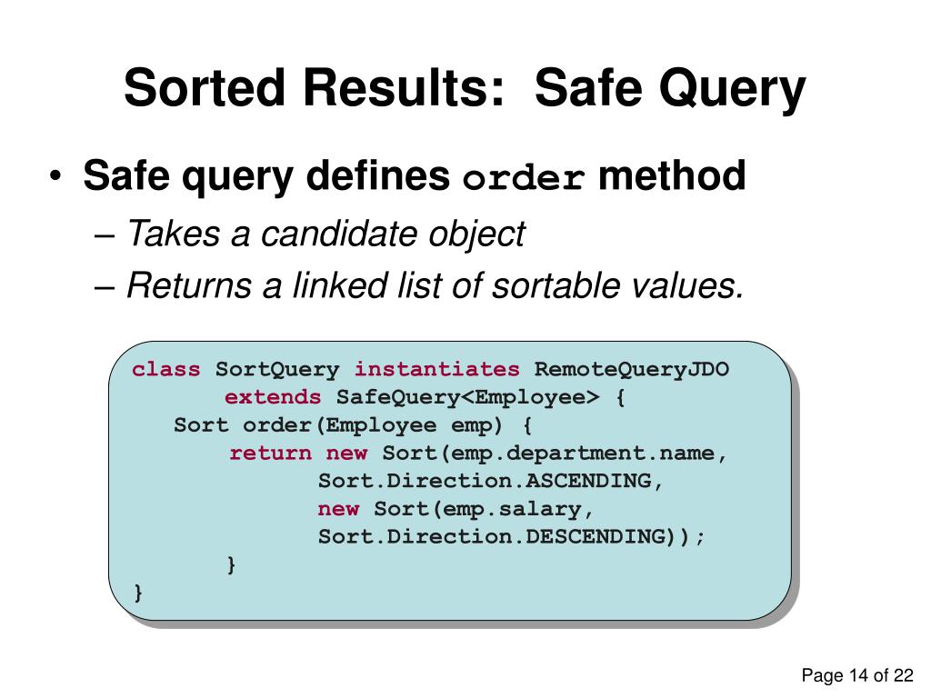 Ppt Safe Query Objects Statically Typed Objects As Remotely Executable Queries Powerpoint 6814