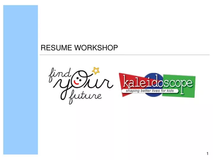 PPT - RESUME WORKSHOP PowerPoint Presentation, free download - ID:6875331