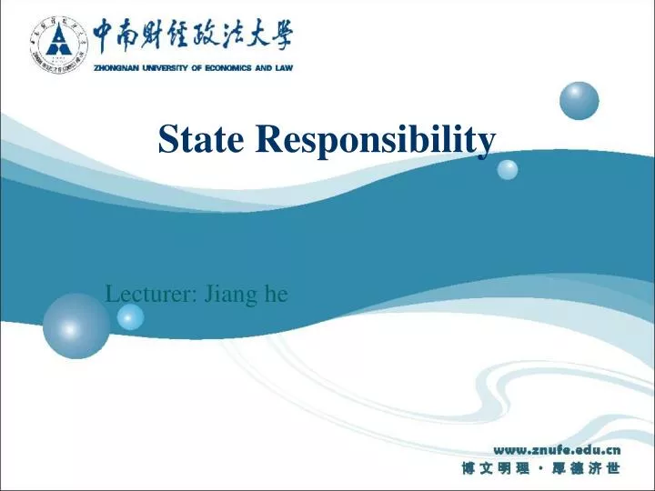 PPT - State Responsibility PowerPoint Presentation, free download - ID ...