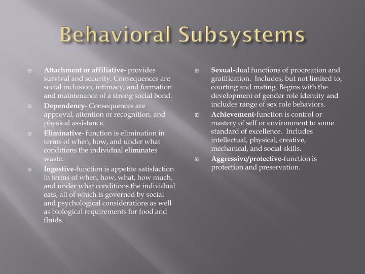 PPT - Dorothy Johnson: Behavioral System Model PowerPoint Presentation ...