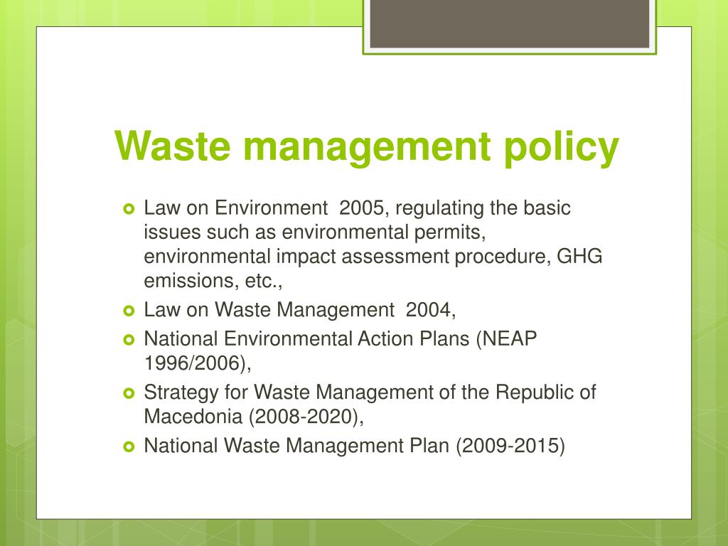 PPT - Recycling experiences in the Republic of Macedonia PowerPoint ...