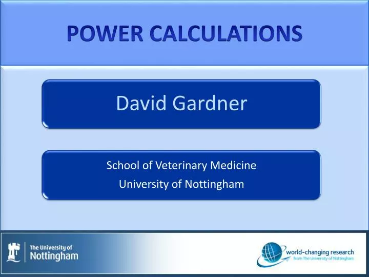 PPT - POWER CALCULATIONS PowerPoint Presentation, free download - ID ...