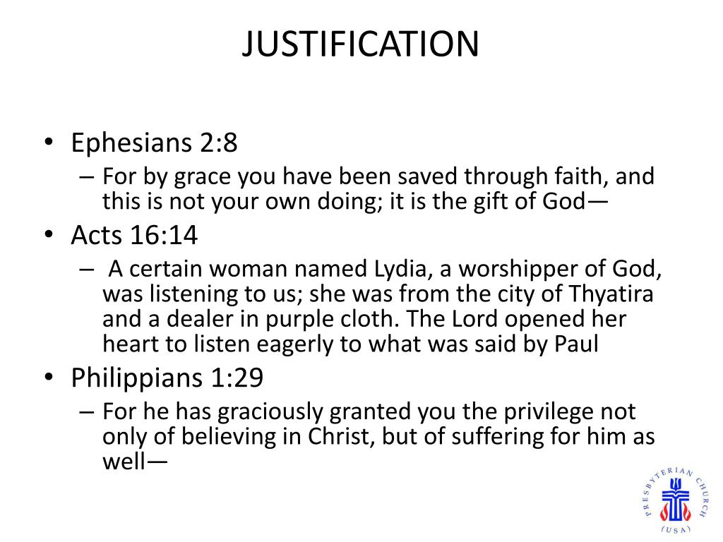 PPT - JUSTIFICATION SALVATION IS BY GRACE THROUGH FAITH PowerPoint ...