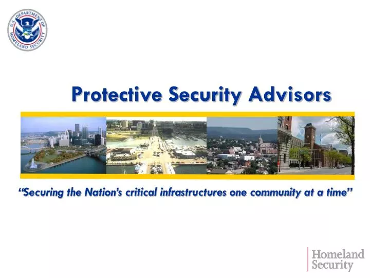 PPT - Protective Security Advisors PowerPoint Presentation, free ...