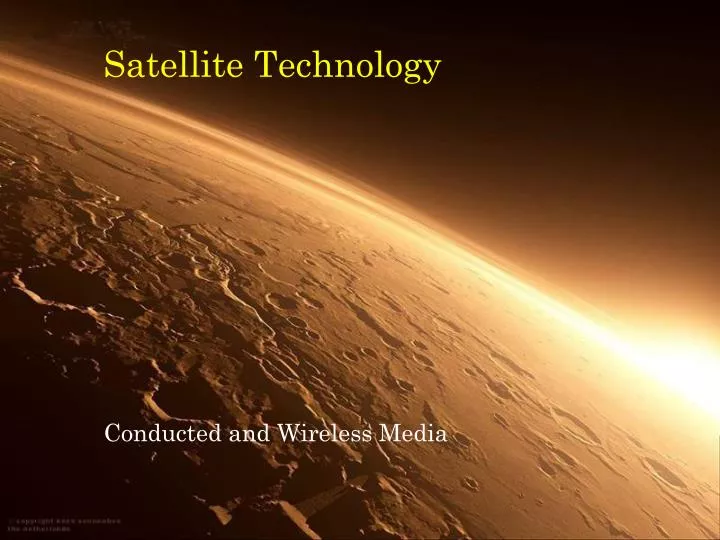 PPT - Satellite Technology PowerPoint Presentation, free download - ID ...