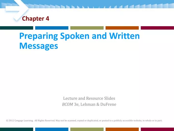 PPT - Preparing Spoken and Written Messages PowerPoint Presentation ...