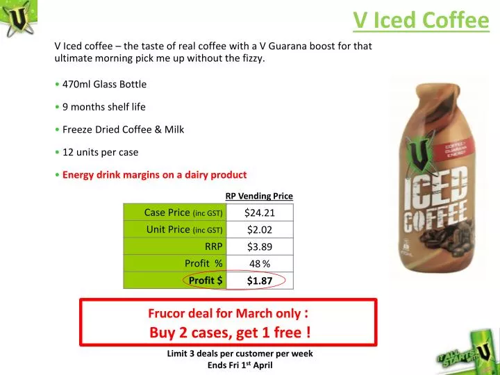 PPT - V Iced Coffee PowerPoint Presentation, free download - ID:6878442