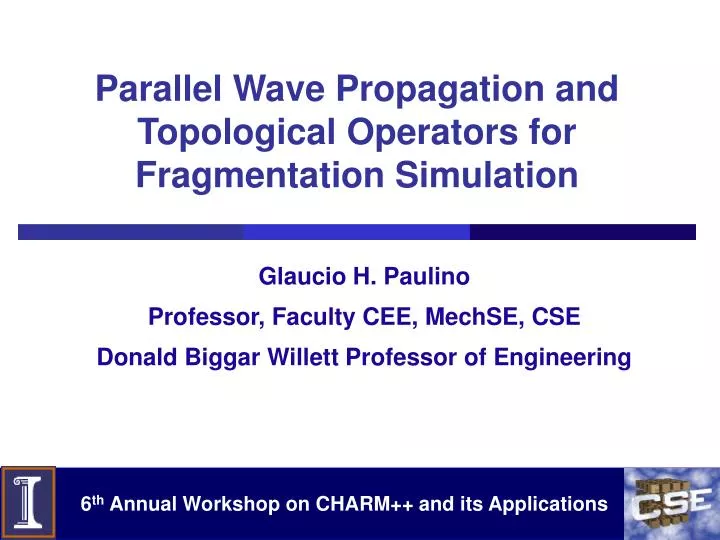 Ppt Parallel Wave Propagation And Topological Operators For