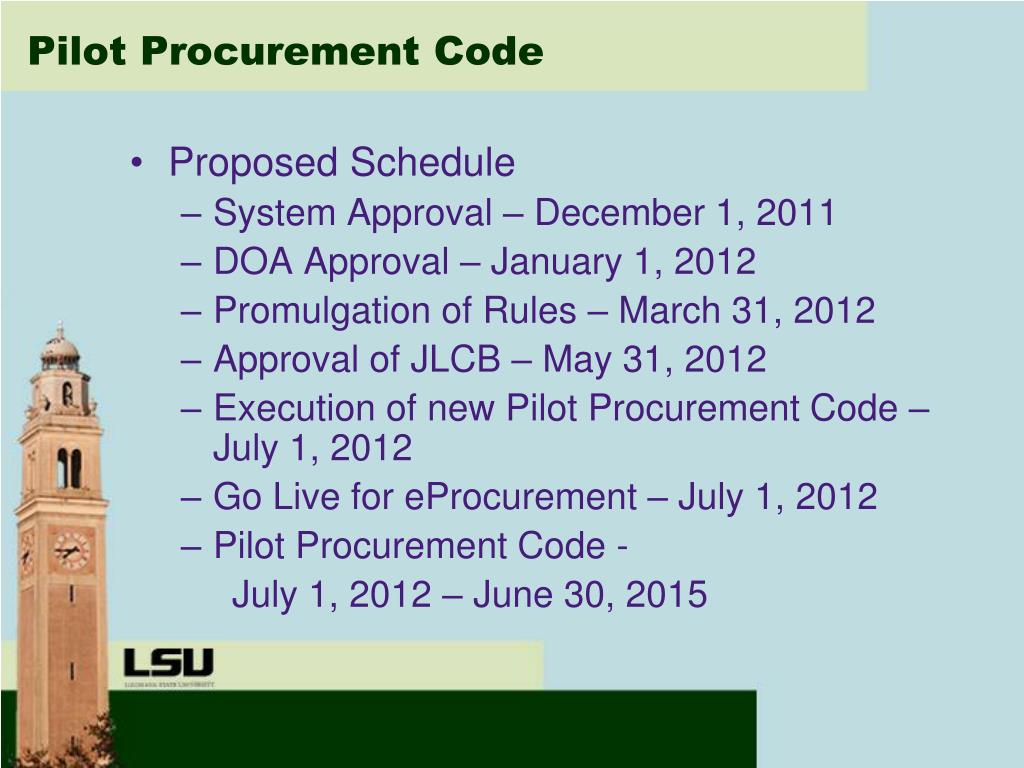 PPT - LA GRAD ACT 2.0 PROCUREMENT PowerPoint Presentation, free ...