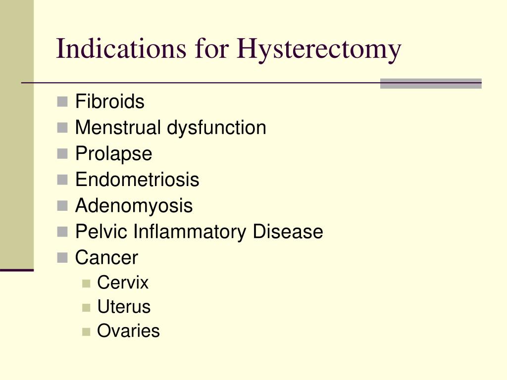 Hysterectomy Meaning
