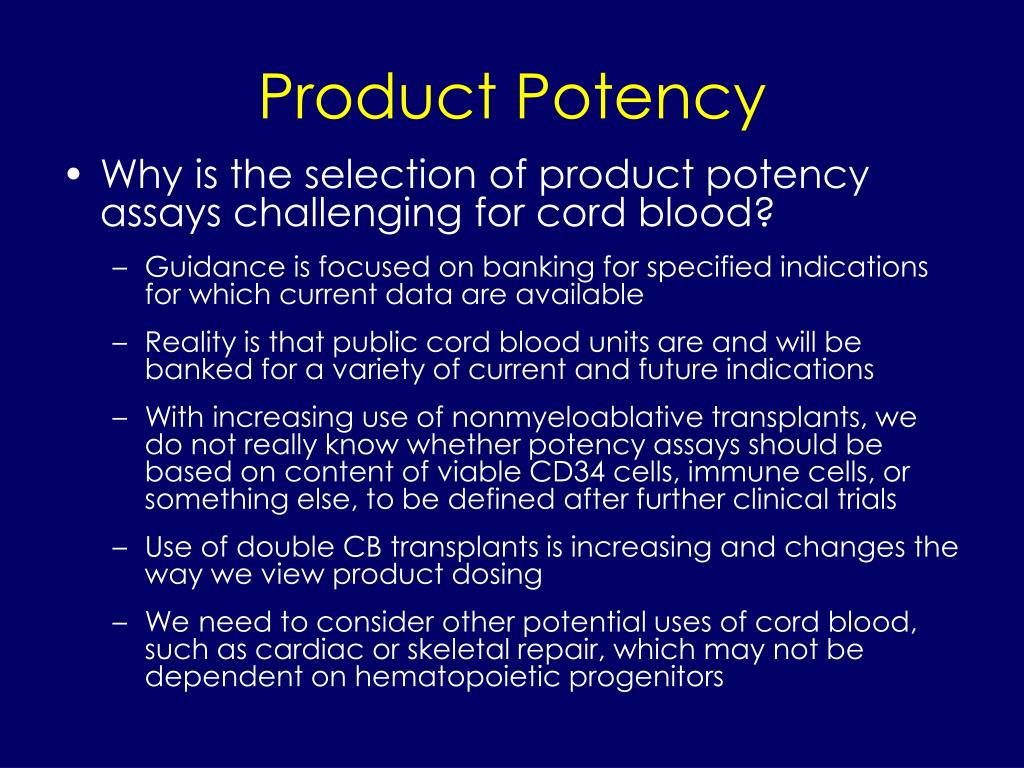 PPT - Feedback on Cord Blood Draft Guidance: ISCT's Recommendations to ...