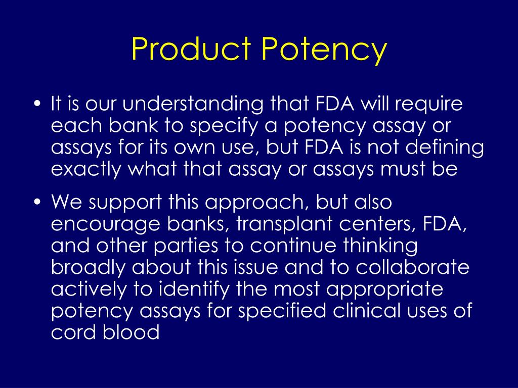 PPT - Feedback on Cord Blood Draft Guidance: ISCT's Recommendations to ...