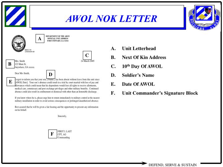 PPT - Instructor: SGT Carman NCOIC AWOL/DFR 3d SSB PowerPoint ...