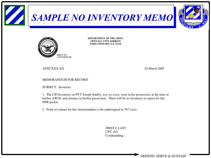 PPT - Instructor: SGT Carman NCOIC AWOL/DFR 3d SSB PowerPoint ...
