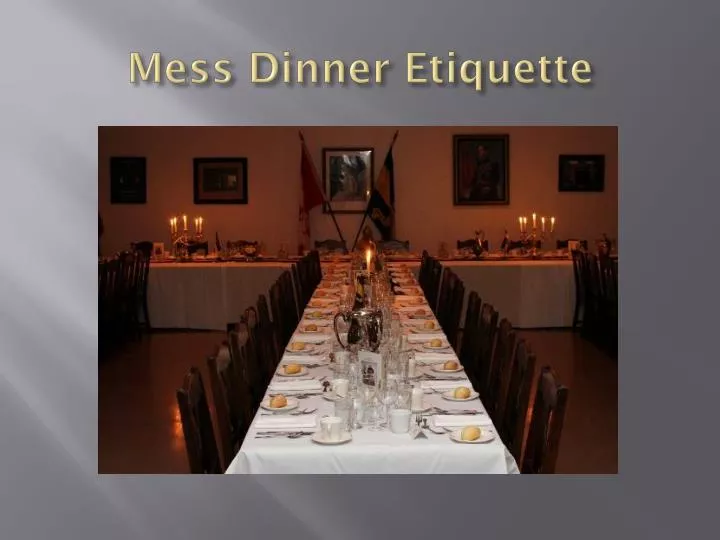 Taranto Night Mess Dinner Etiquette