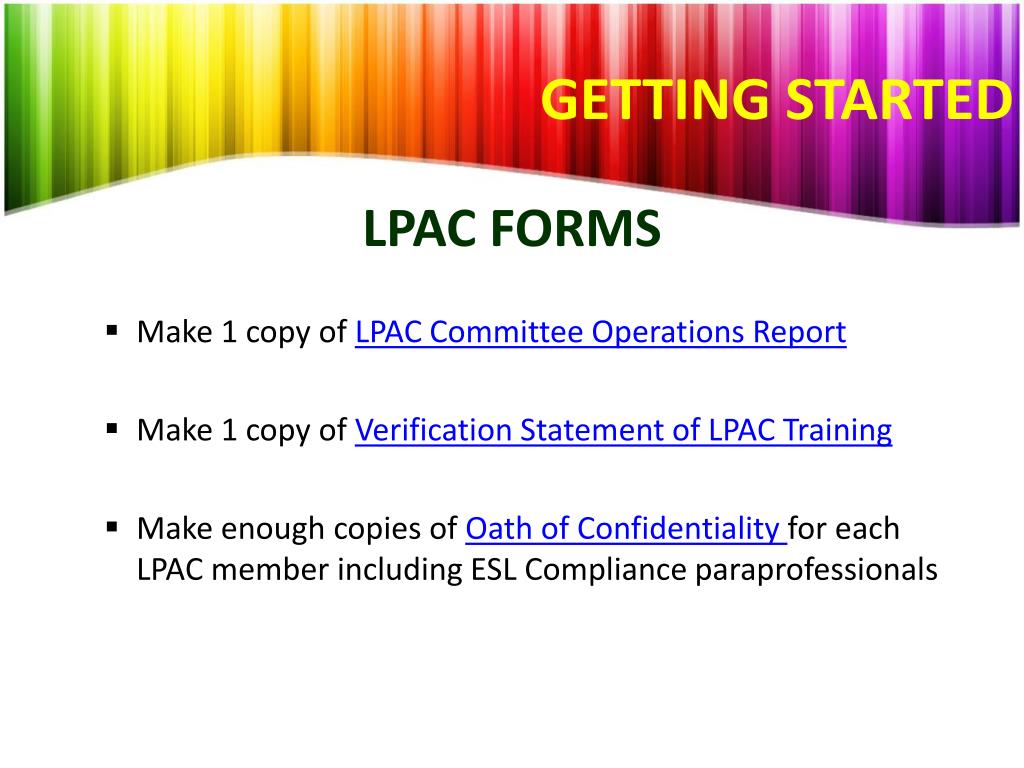 PPT - LANGUAGE PROFICIENCY ASSESSMENT COMMITTEE 2011-2012 LPAC Training ...