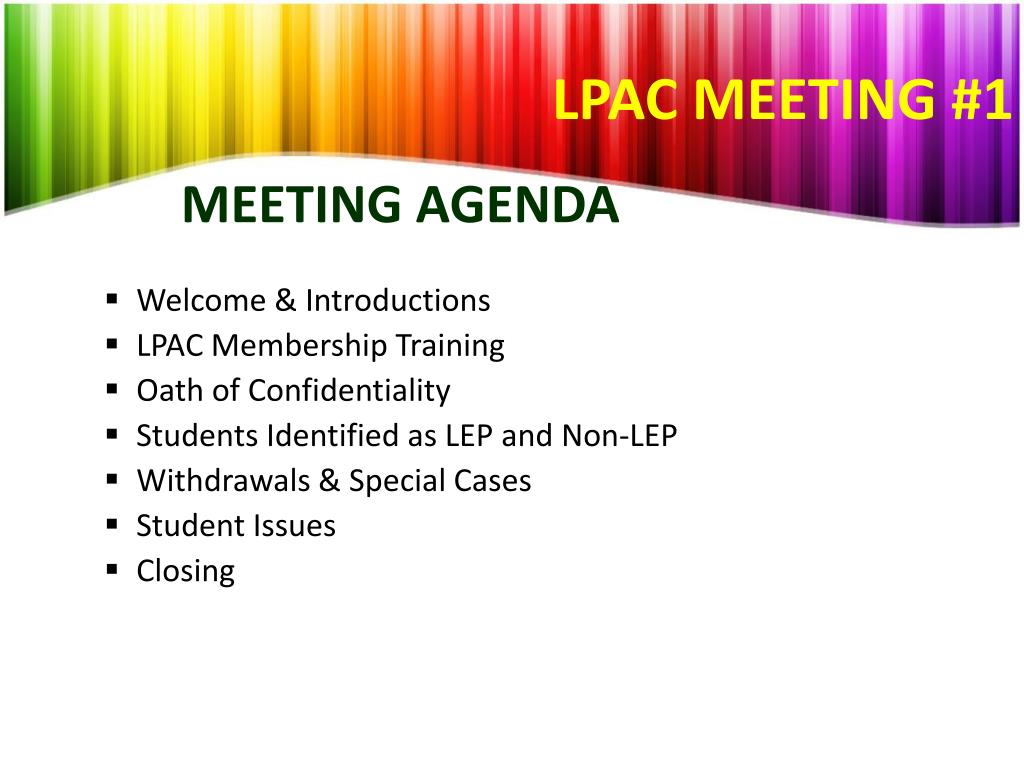 PPT - LANGUAGE PROFICIENCY ASSESSMENT COMMITTEE 2011-2012 LPAC Training ...