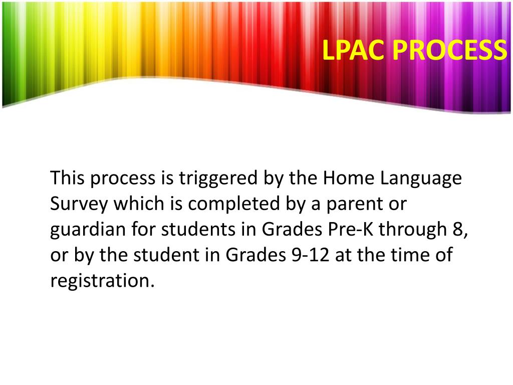 PPT - LANGUAGE PROFICIENCY ASSESSMENT COMMITTEE 2011-2012 LPAC Training ...