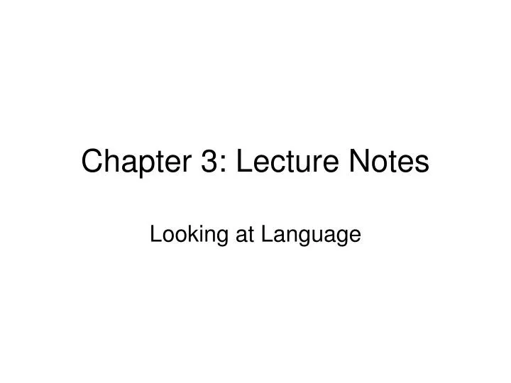 PPT - Chapter 3: Lecture Notes PowerPoint Presentation, free download ... PPT - Chapter 3: Lecture Notes PowerPoint Presentation, free download ...