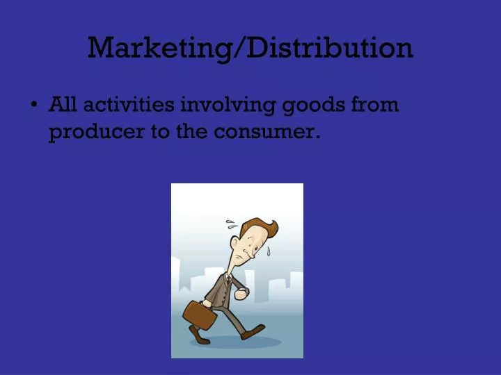 PPT - Marketing/Distribution PowerPoint Presentation, free download ...