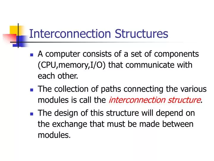 Ppt Interconnection Structures Powerpoint Presentation Free Download Id 6880735