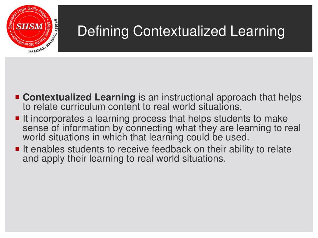 PPT Contextualized Learning Activities CLA PowerPoint Presentation 