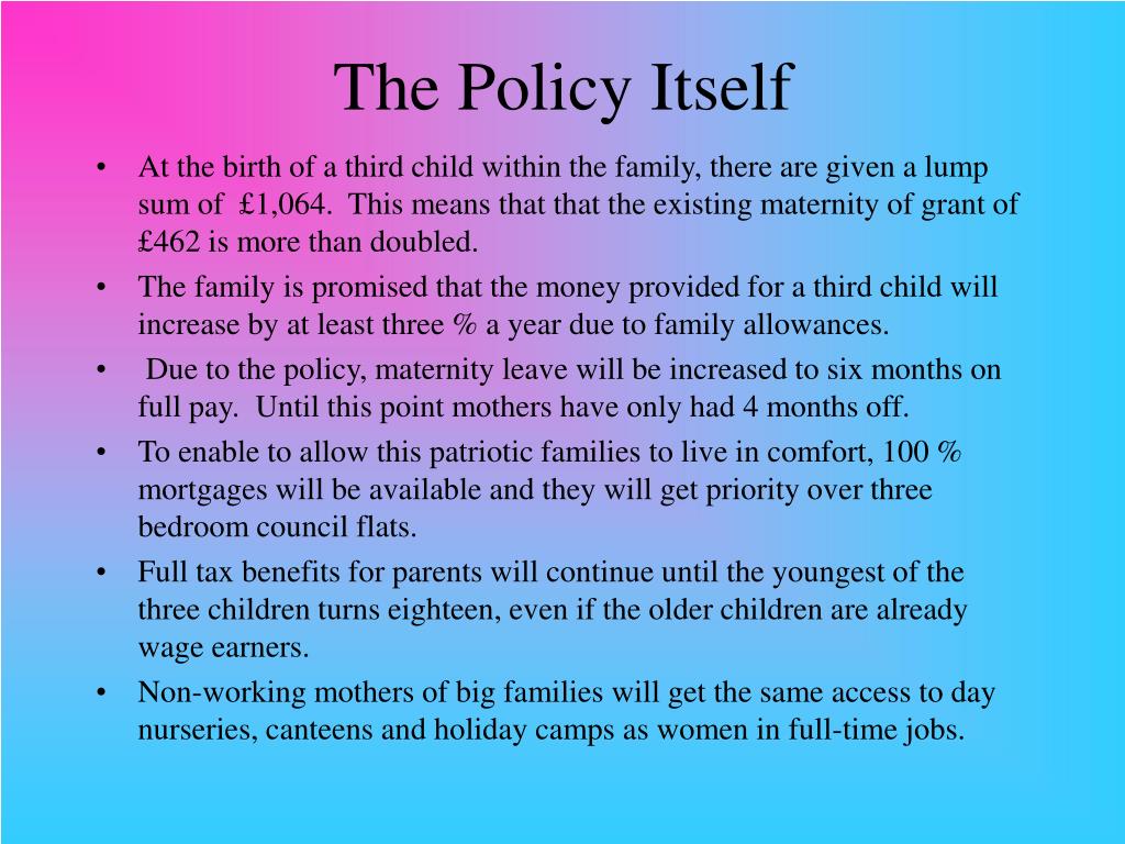 PPT - Population Policy Pro-natalist in France By JOSH BANKS and JANA ...