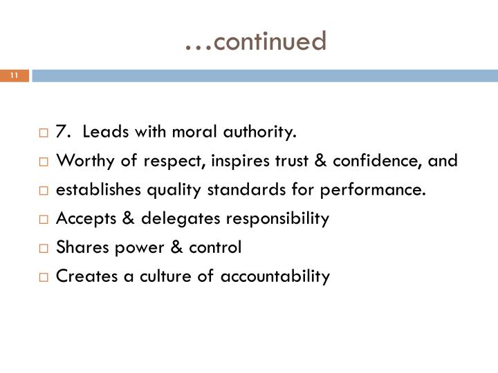 PPT - Seven Pillars of Servant Leadership. PowerPoint Presentation - ID ...
