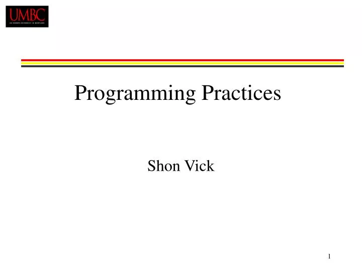 PPT - Programming Practices PowerPoint Presentation, free download - ID ...