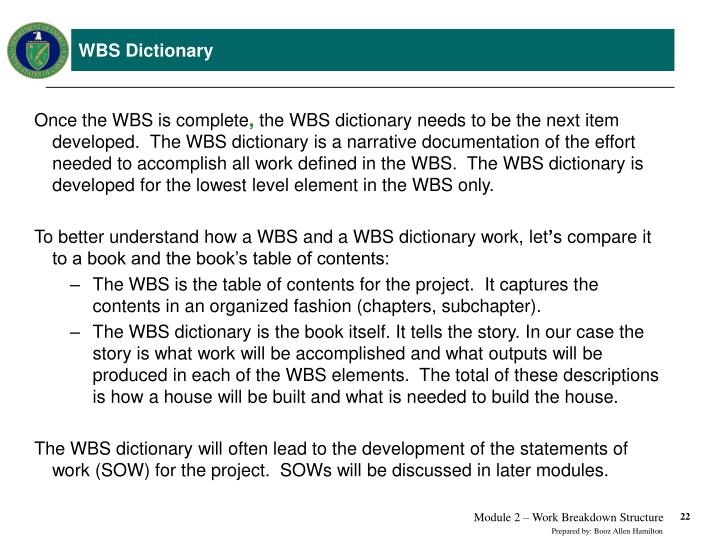 PPT - Earned Value Management Tutorial Module 2: Work Breakdown ...