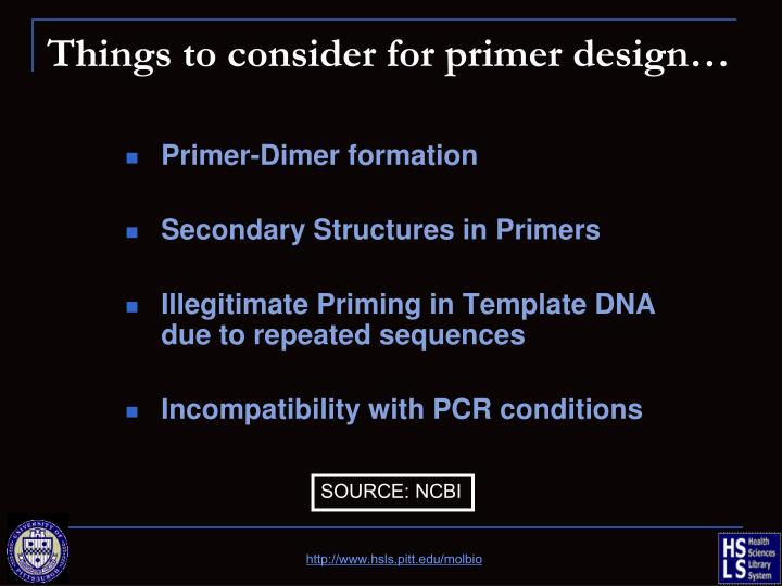 PPT - Primer Design & Restriction Analysis 10 th April 2013 PowerPoint ...