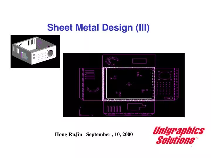 PPT - Sheet Metal Design (III) PowerPoint Presentation, free download ...