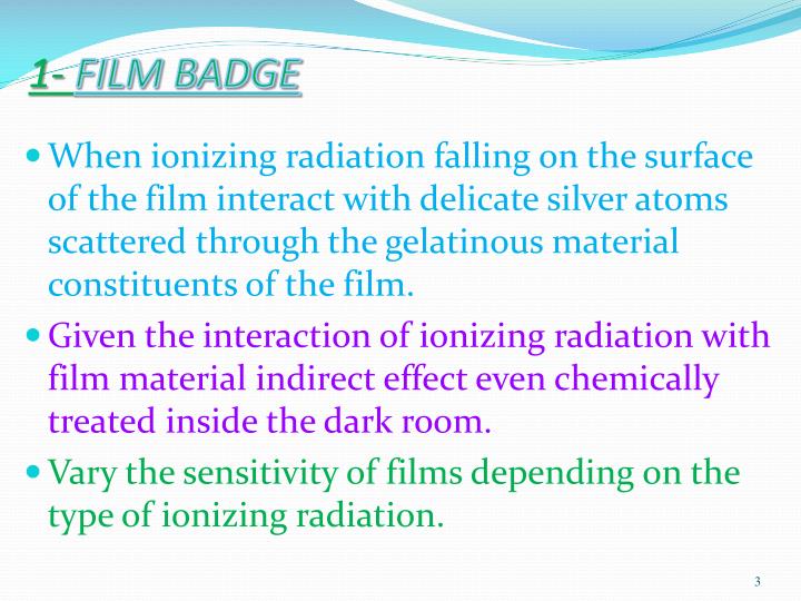PPT - FILM BADGE & TLD DOSIMETRY Dr.Sayed abbas NMT 232 Lecture 3 ...