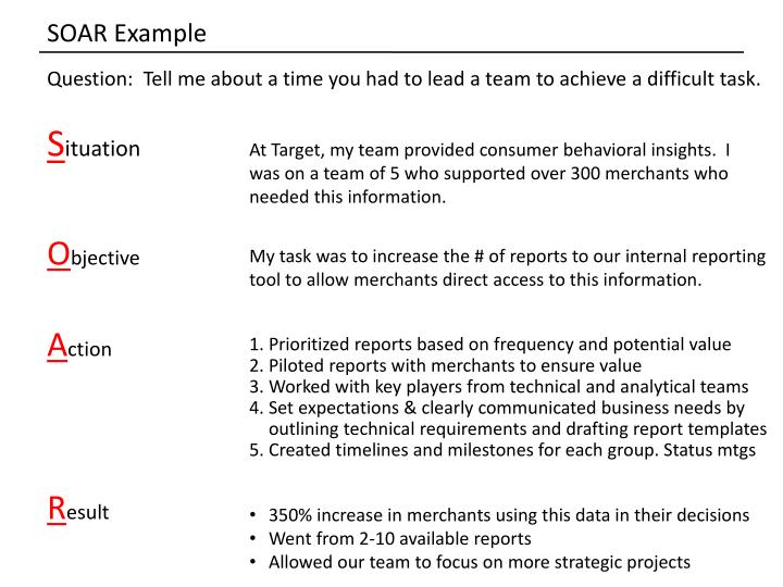 PPT - Learn to SOAR with your career Behavioral Interview Techniques ...