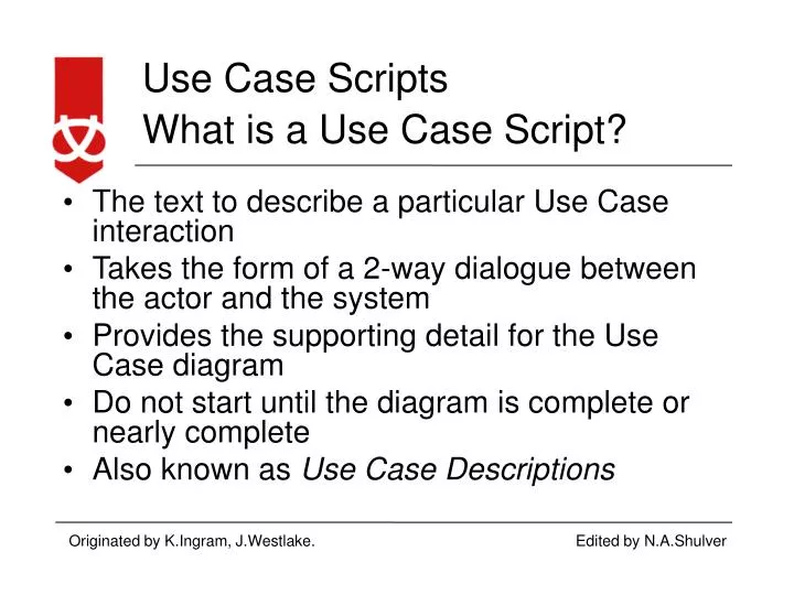 PPT - What is a Use Case Script? PowerPoint Presentation, free download ...