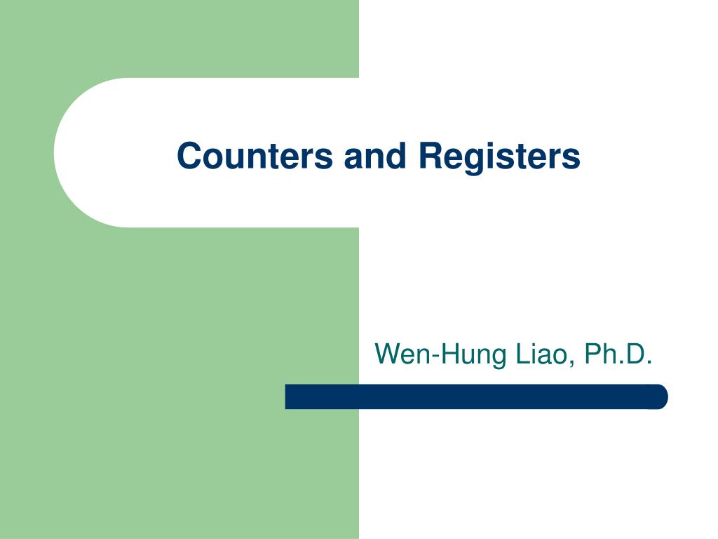 PPT - Counters and Registers PowerPoint Presentation, free download ...