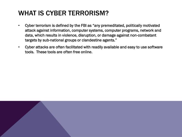 PPT - Cyber terrorism PowerPoint Presentation - ID:6889587
