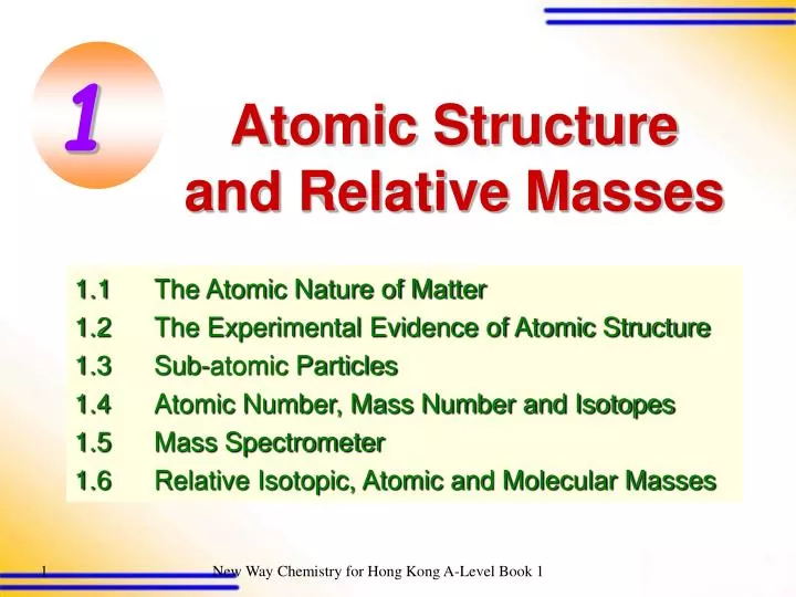 PPT - Atomic Structure and Relative Masses PowerPoint Presentation ...