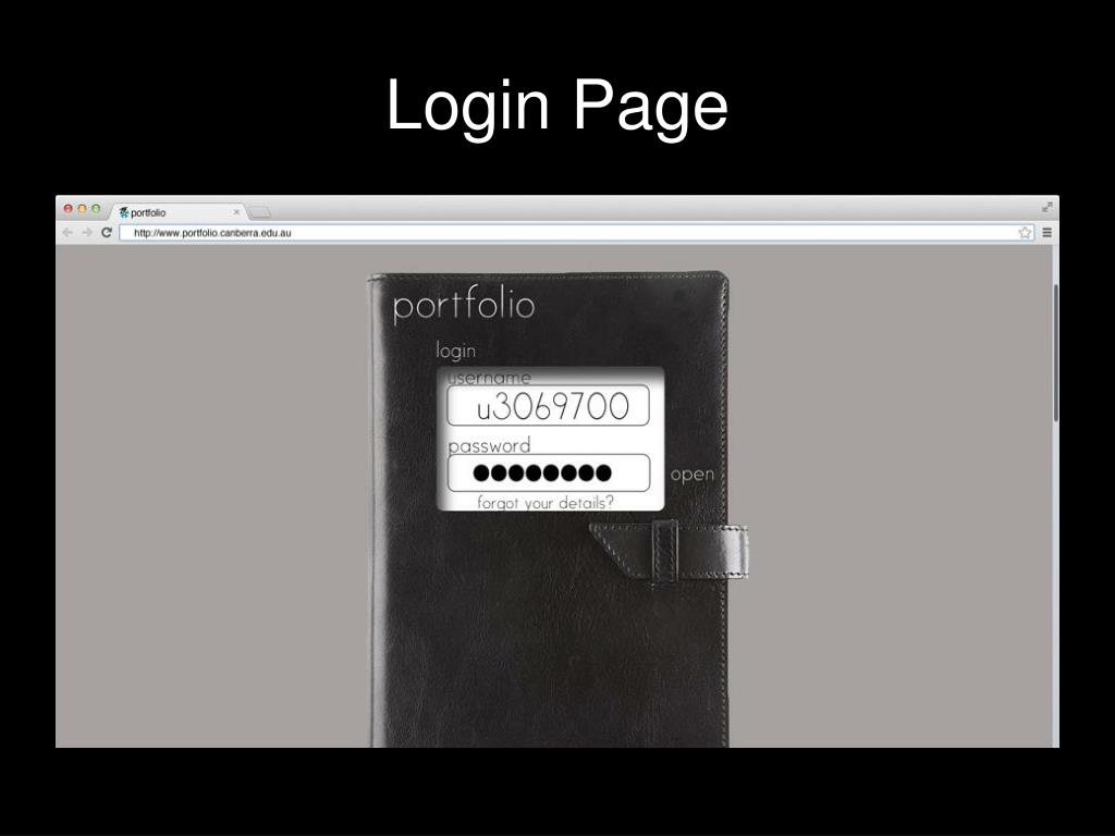 PPT - Login Page PowerPoint Presentation, free download - ID:6890302