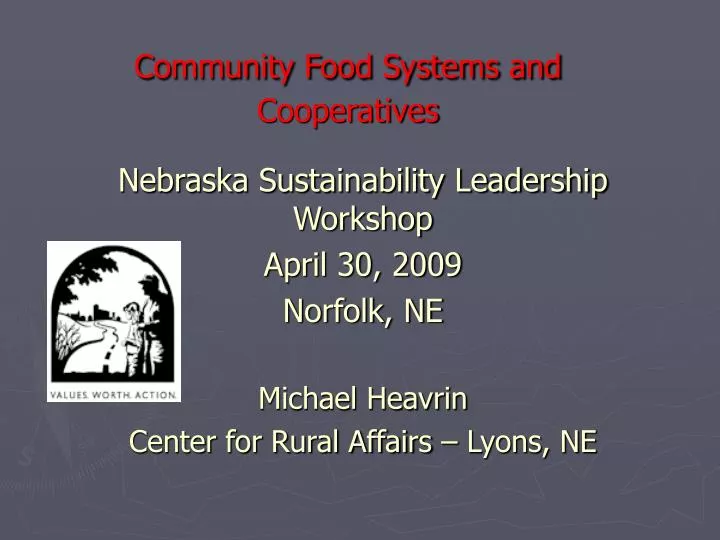 PPT - Community Food Systems and Cooperatives PowerPoint Presentation ...