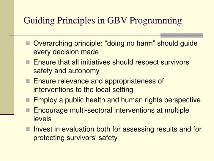 PPT - GBV Guidelines Contents PowerPoint Presentation - ID:6890658