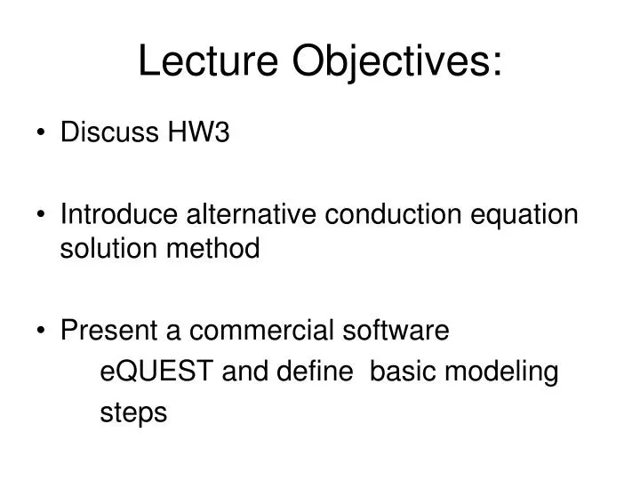 PPT - Lecture Objectives: PowerPoint Presentation, free download - ID ...